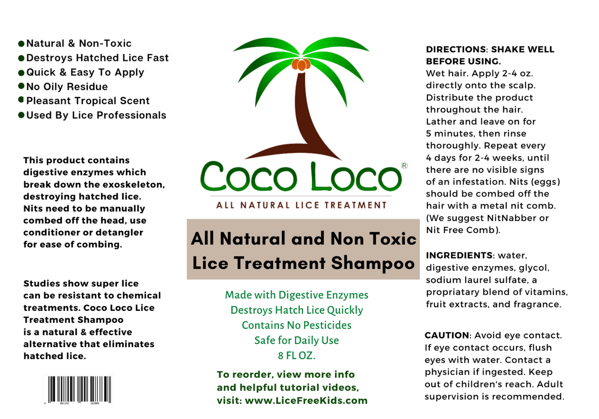 Coco Loco Lice Treatment Shampoo – CocoLocoForLice